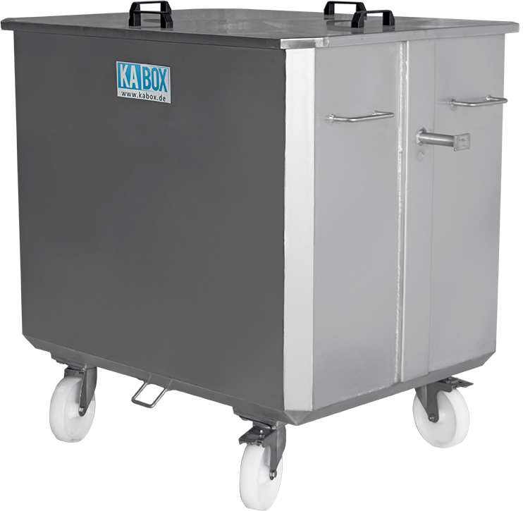 Edelstahlentsorgungsbehaelter fuer Abfälle, Kadaver, Schlachtabfälle ...